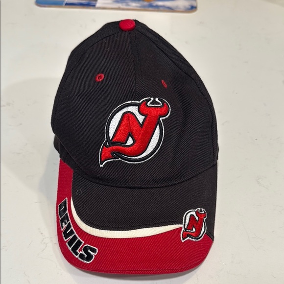 NHL | Accessories | Nhl Black And Red Nj Devils Cap By Yei | Poshmark